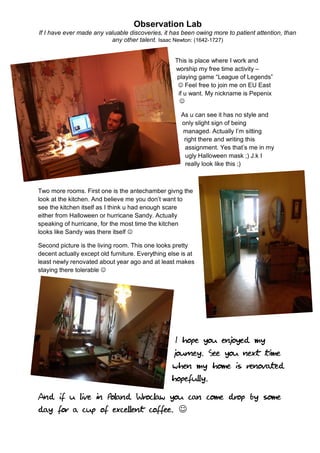 Observation lab | PDF