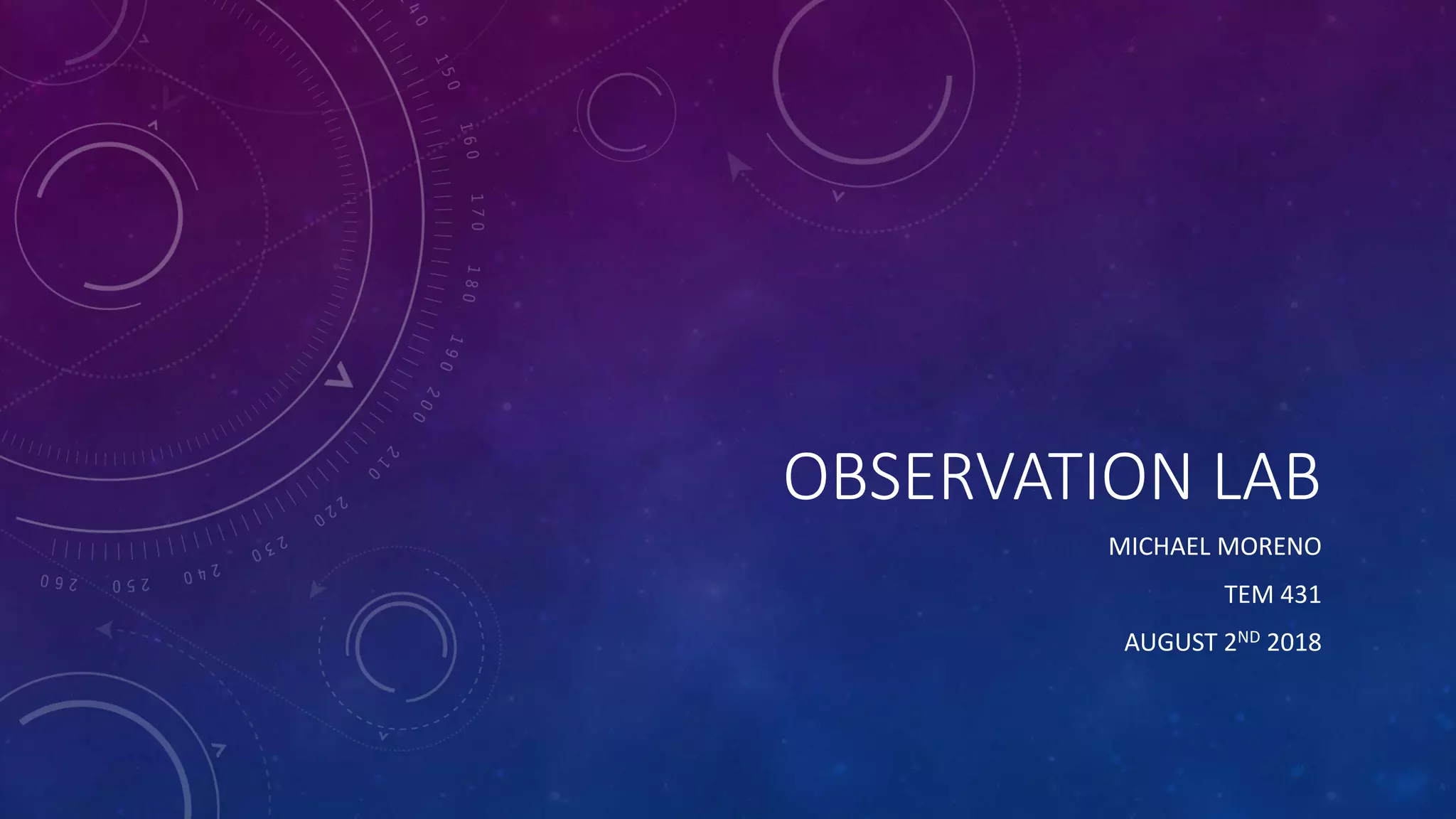 Observation lab | PPT