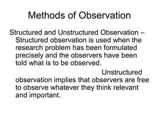 Observation method | PPT