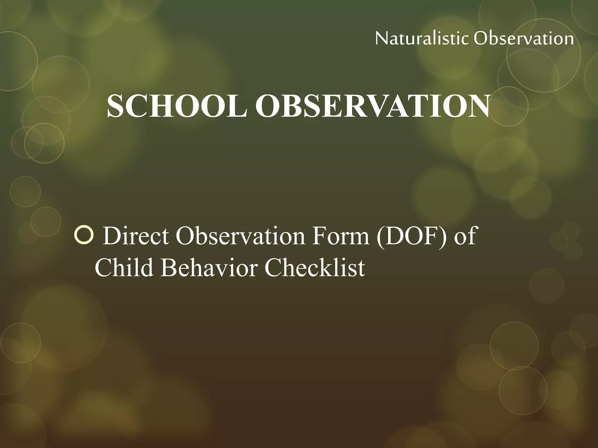 Observation Method | PPTX