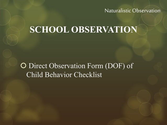 Observation Method | PPTX