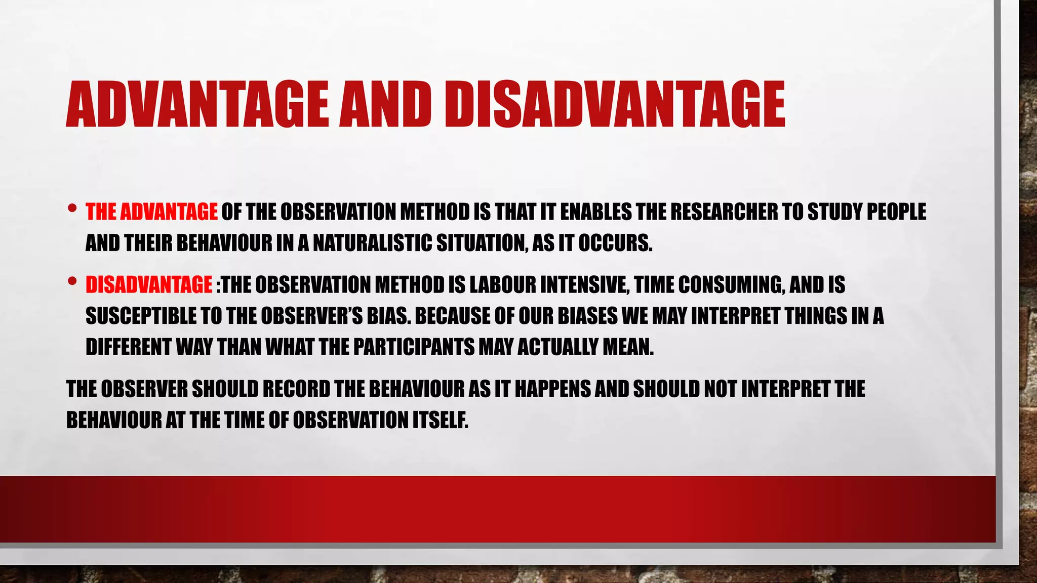 Observation method | PPTX