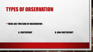 Observation method | PPTX