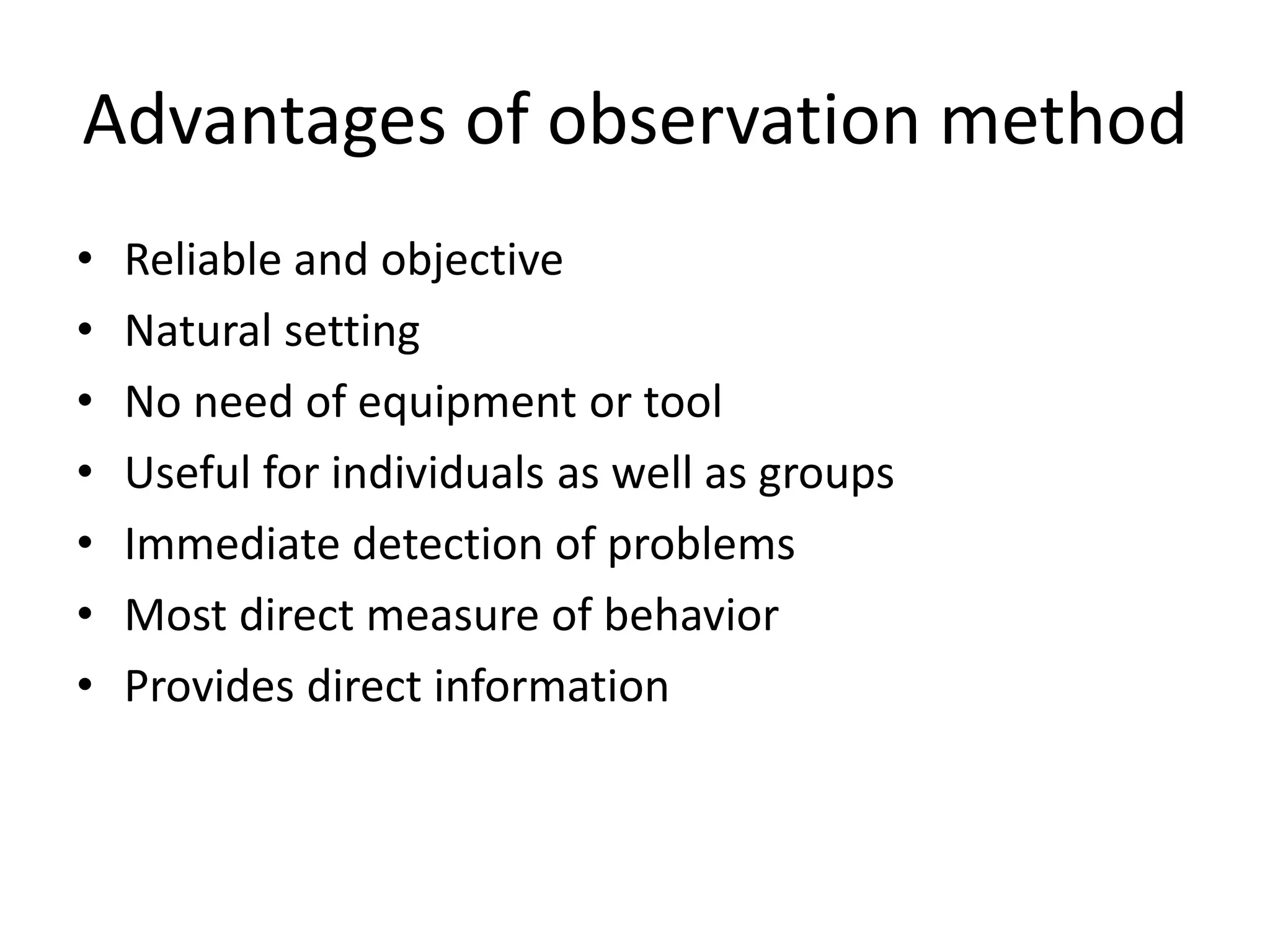Observation Method | PPT