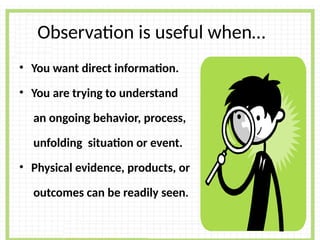 Observation Method- Research Methodology | PPTX