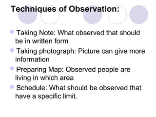 Observation Method | PPT
