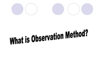 Observation Method | PPT