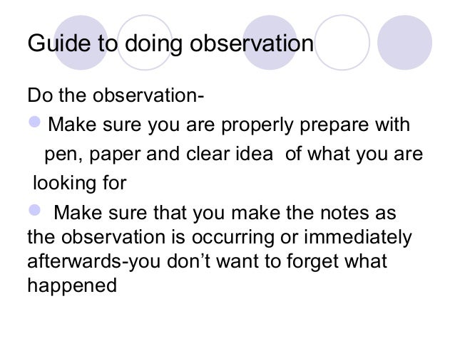 Observation Method observation-method