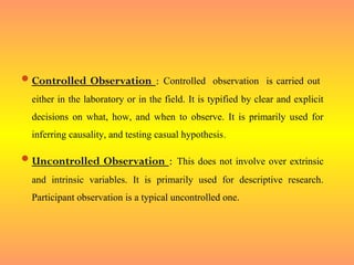 Observation method | PPT