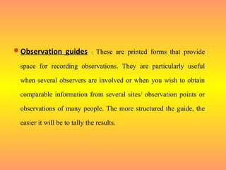 Observation method | PPT