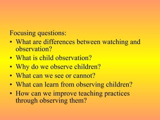 Observation method | PPT