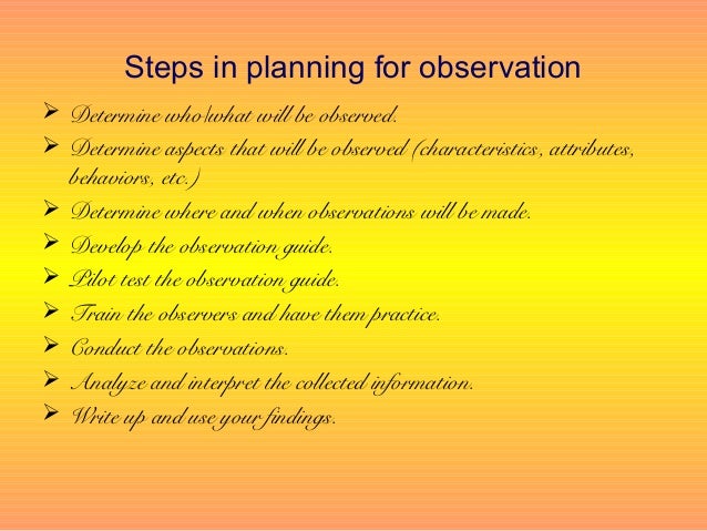 Observation method