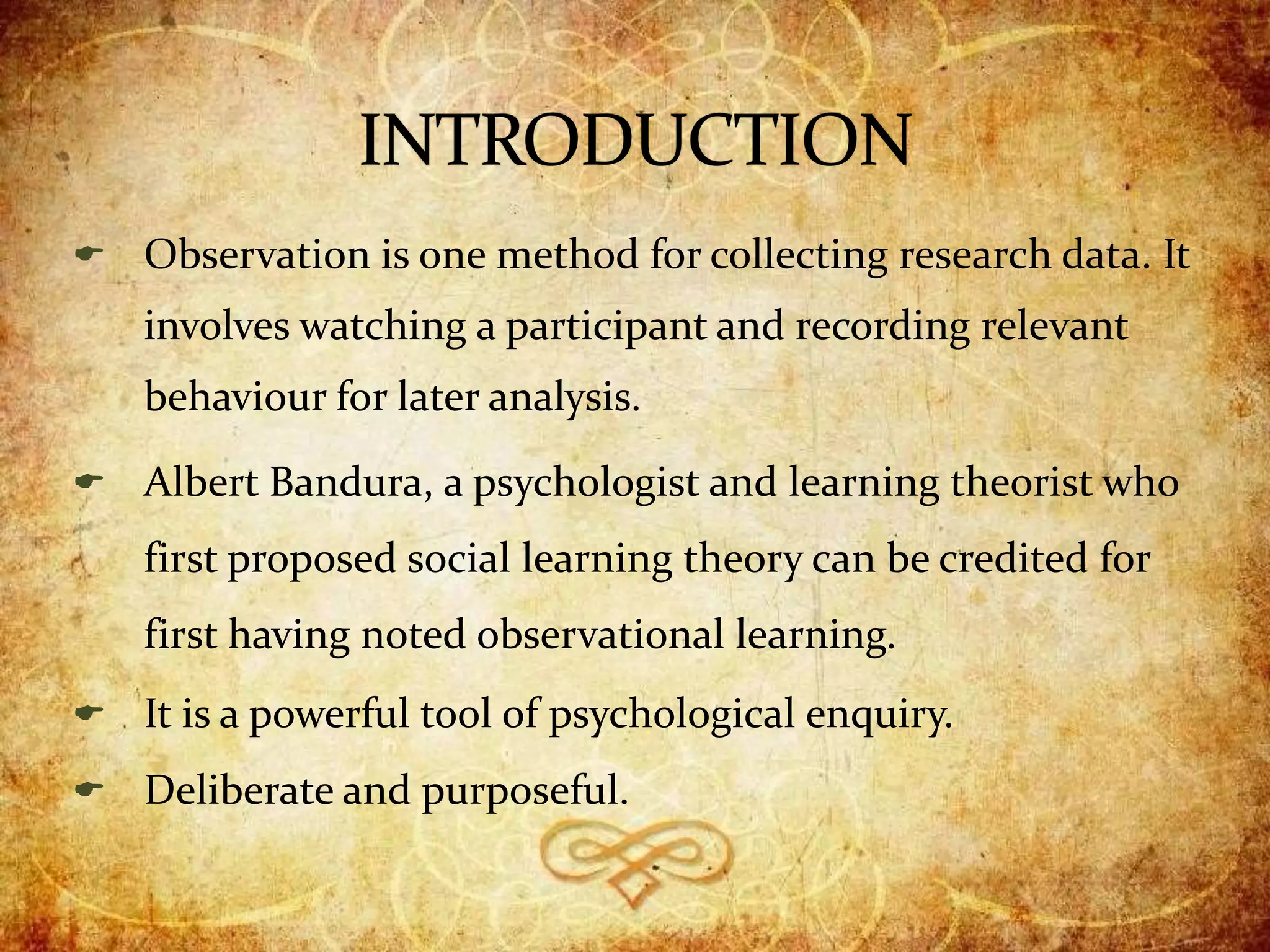 Observation method of psychology | PPT | Free Download