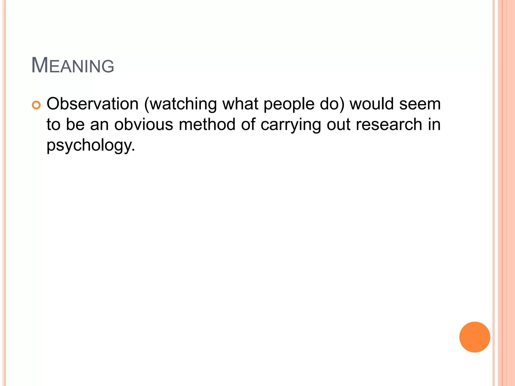 Observation methods | PPTX | Science