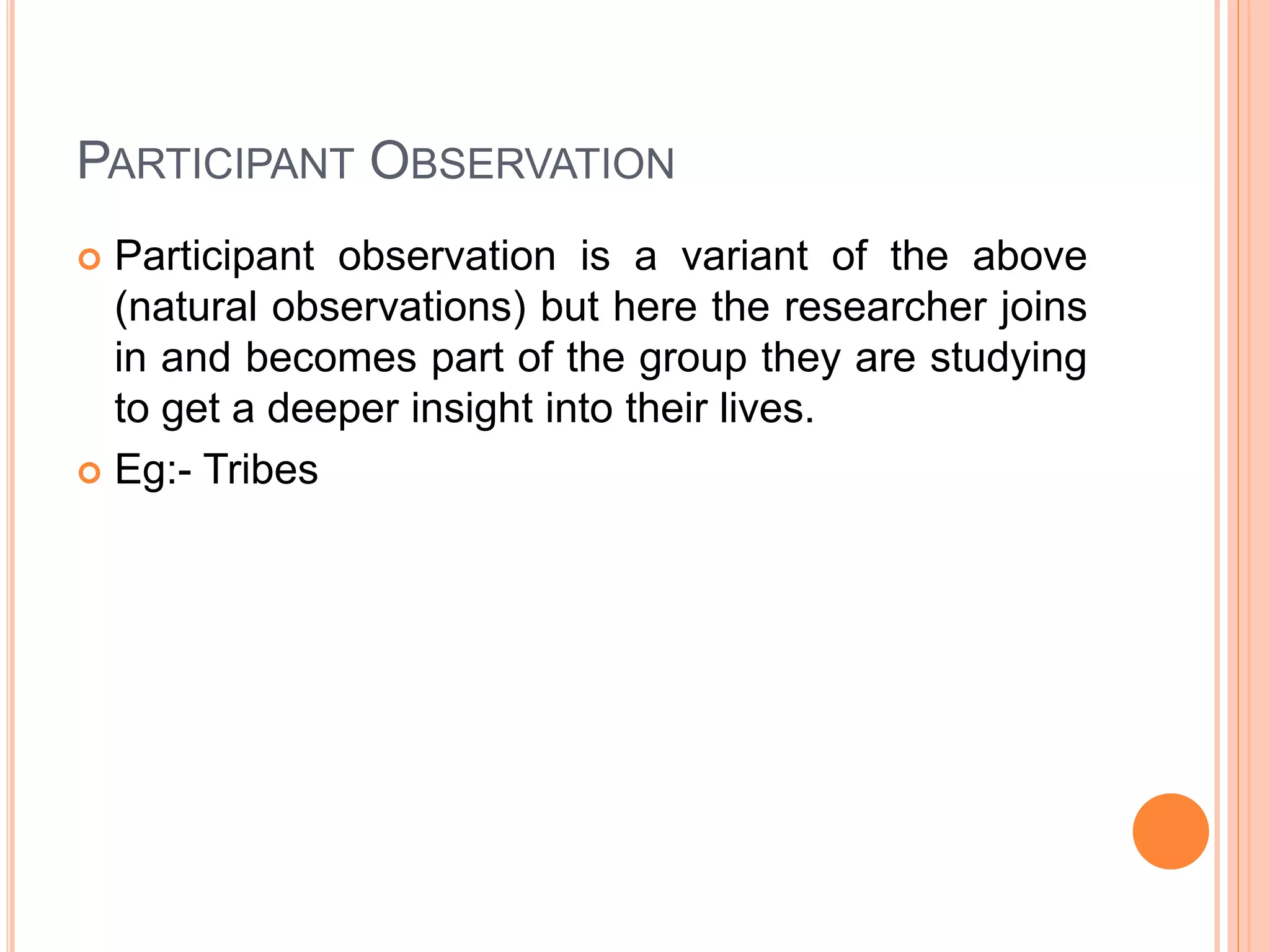 Observation methods | PPTX | Science