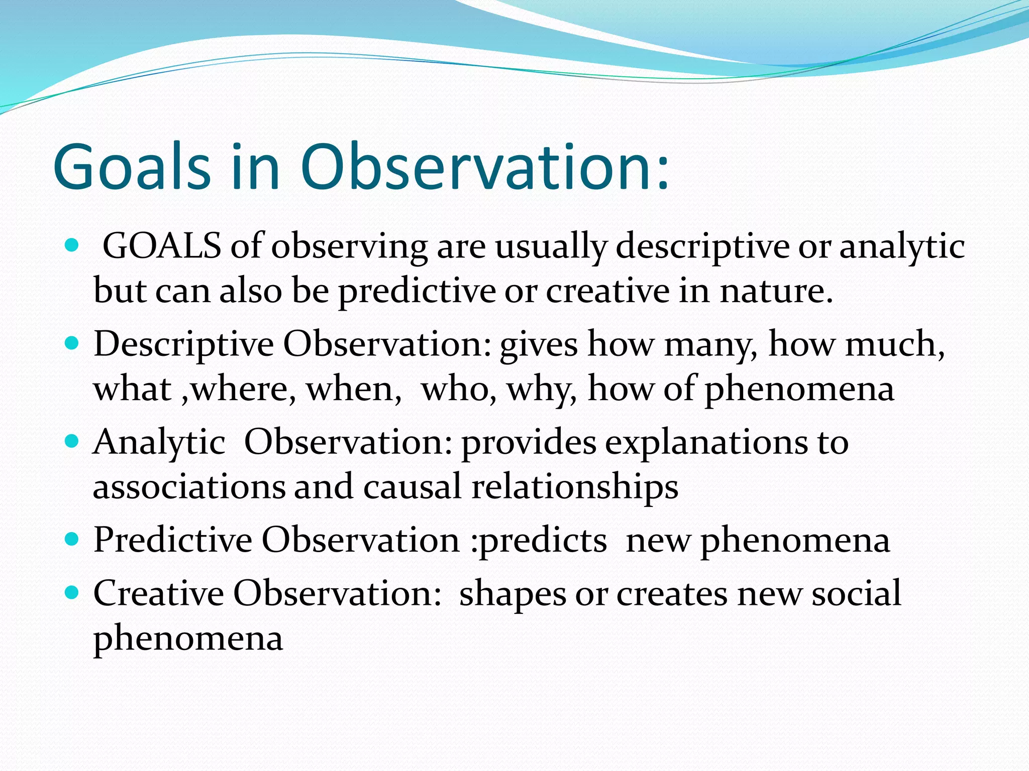 Observation methods of data collection in behavioral science | PPTX ...
