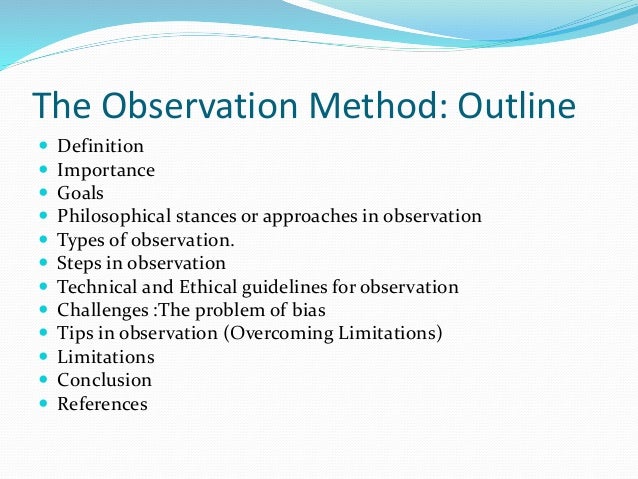 Observation Methods Of Data Collection In Behavioral Science