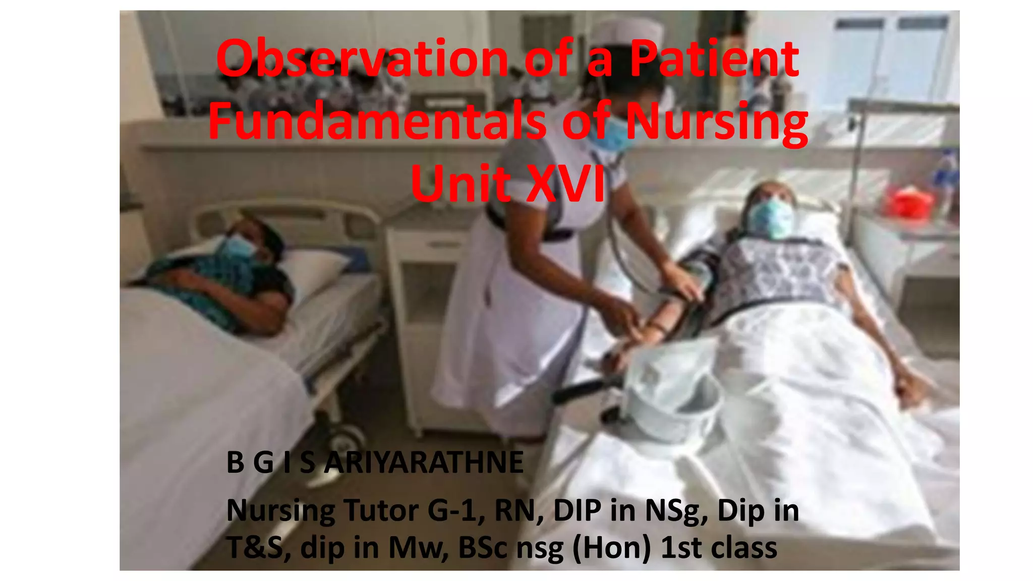 Observation of a Patient 2019.pptx
