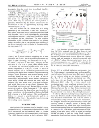 Observation of gravitational waves from a binary black hole merger | PDF