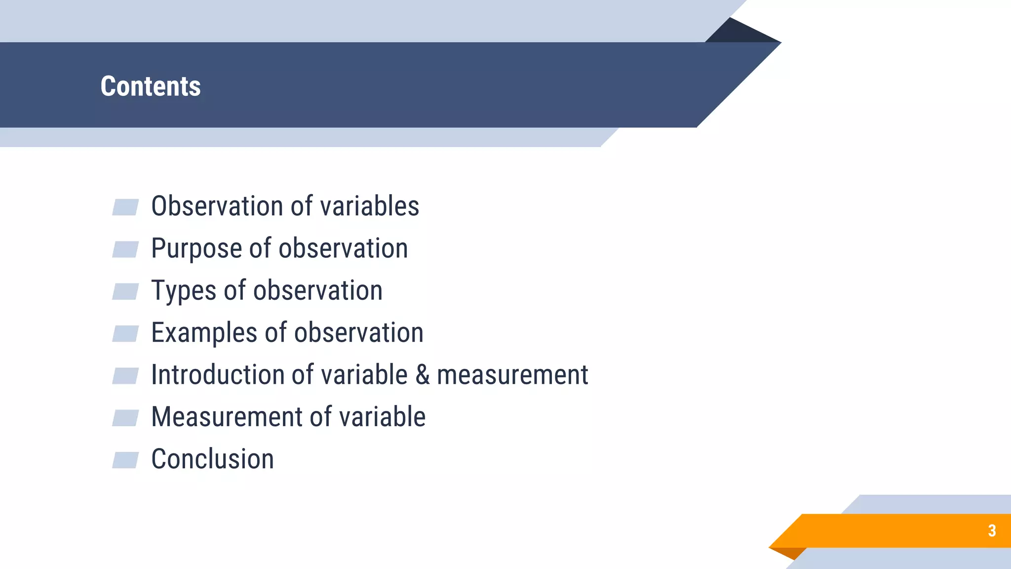 Observation of variables | PPT