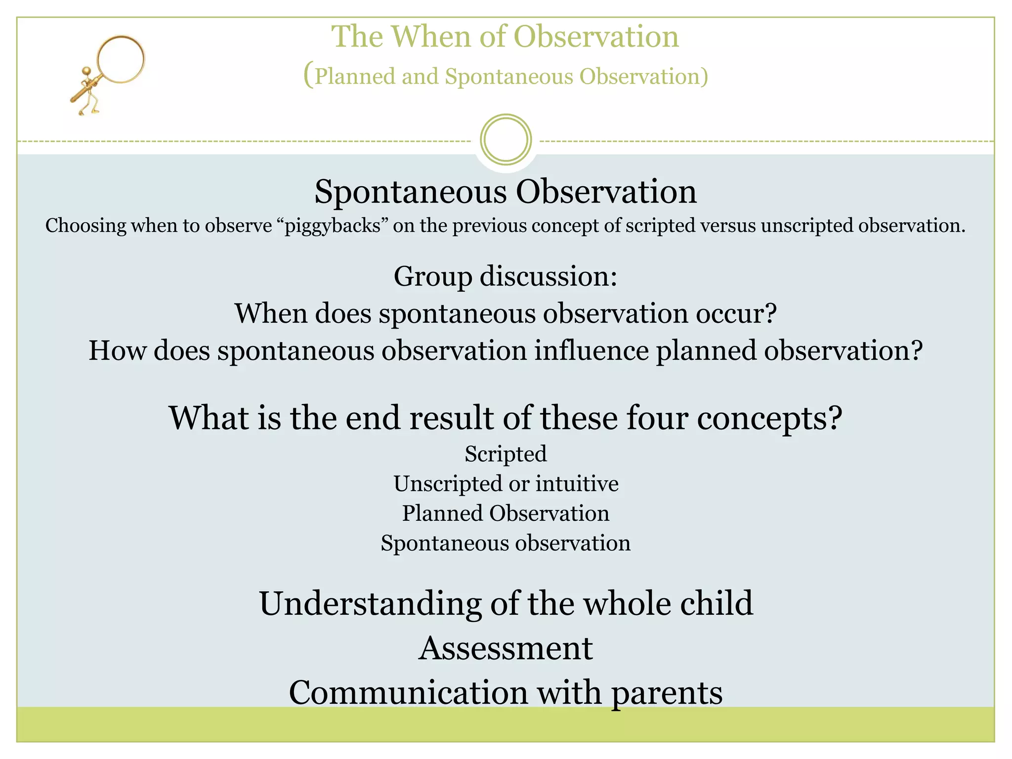 Observation Power Point Presentation 9 10 2010 | PPTX