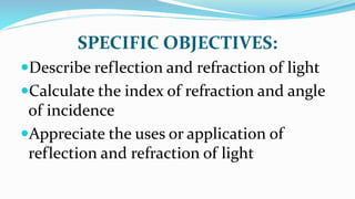 OBSERVATION (REFLECTION OF LIGHT).pptx