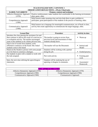 Observation reflections | PDF