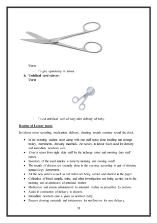 Observation report of labour room word File | DOCX