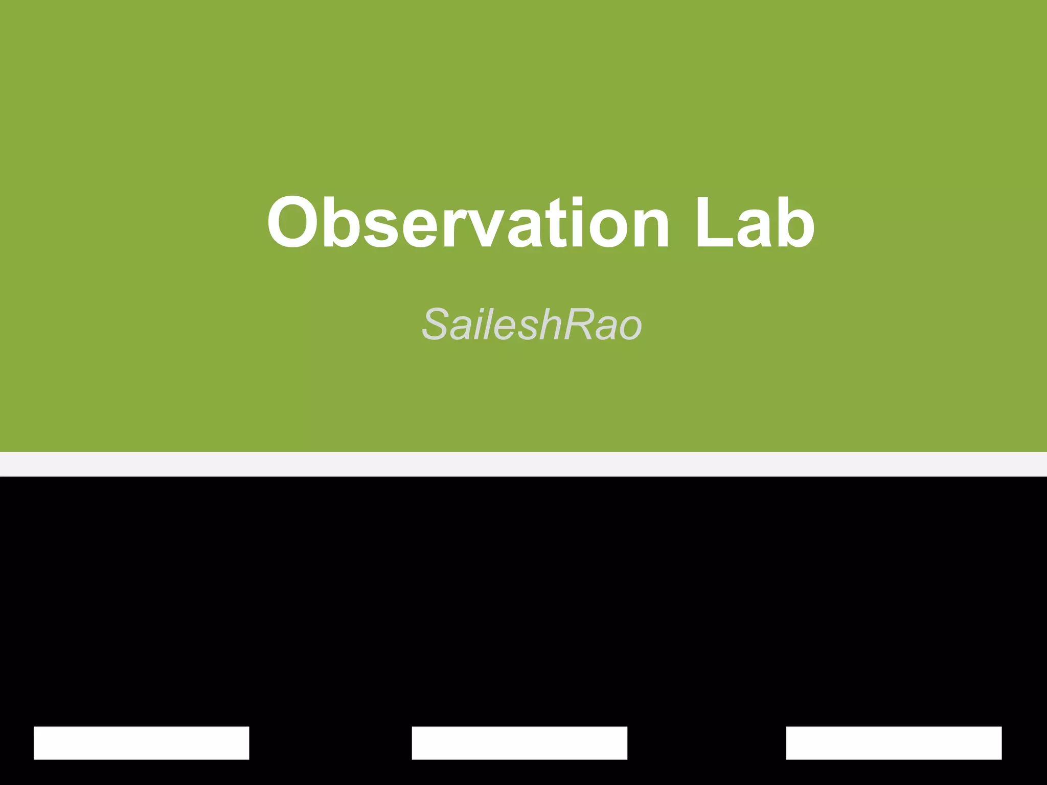 Observations | PPT
