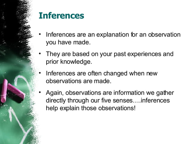 Observations vs Inferences | PPT | Science