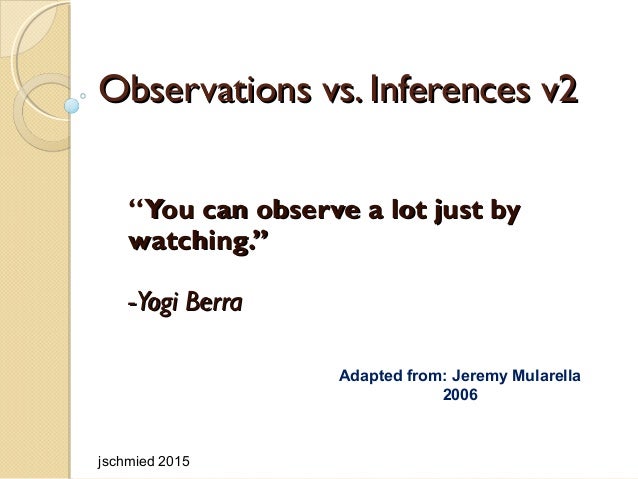 Observation vs experiment - lopiroom