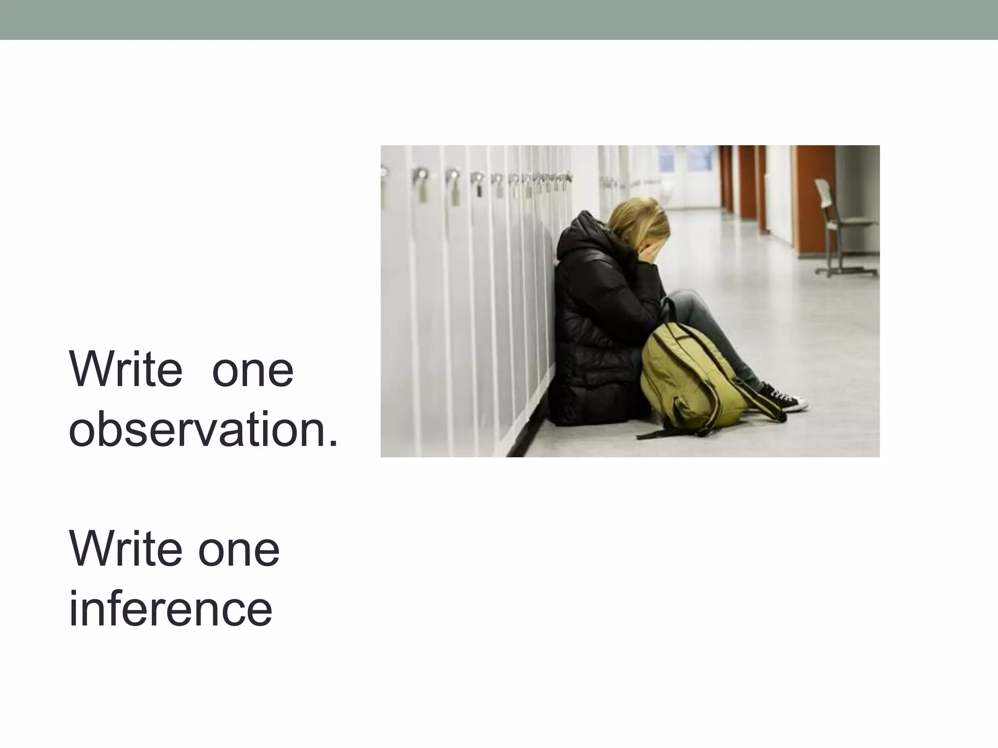 Observations and inferences with scale | PPTX