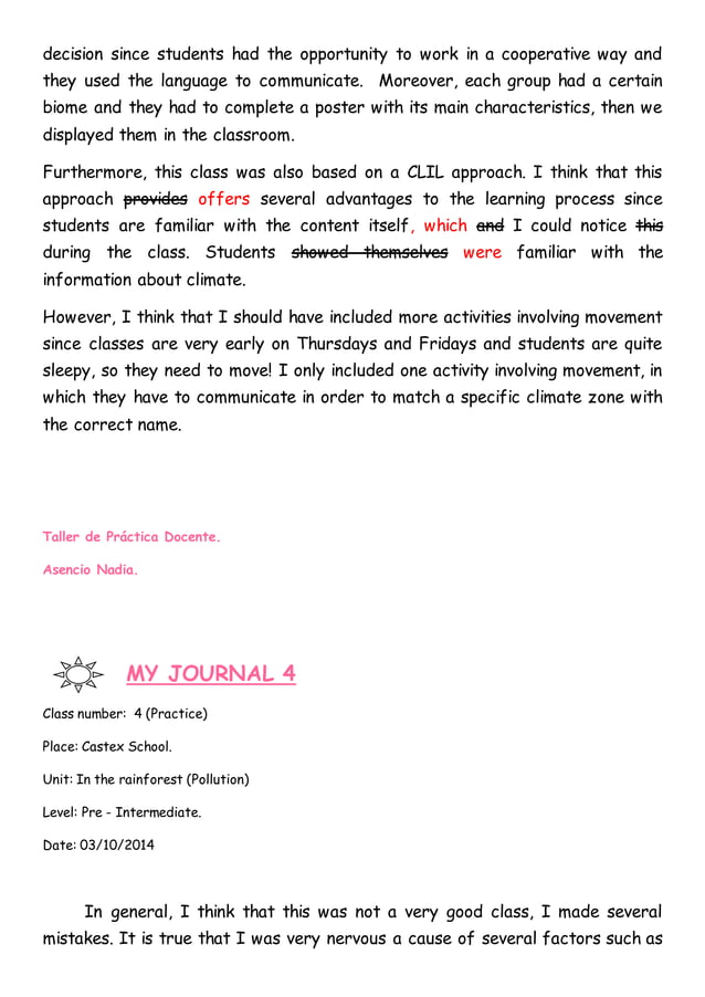 Observation and practicum journals third period | PDF