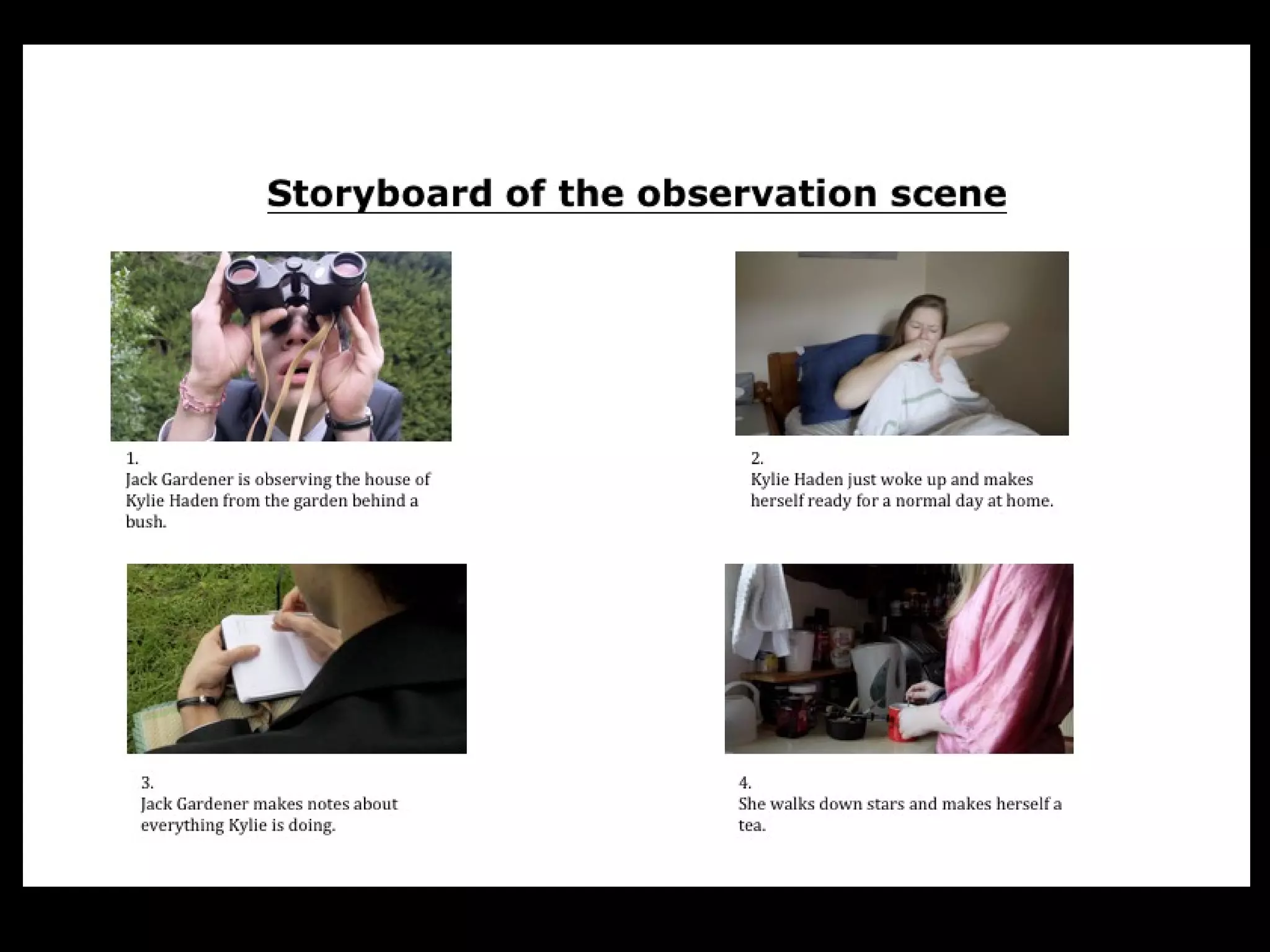 Observation scene storyboard | PPT
