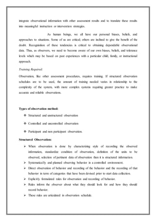 Tools and Techniques for Assessment | DOCX