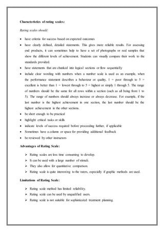 Tools and Techniques for Assessment | DOCX