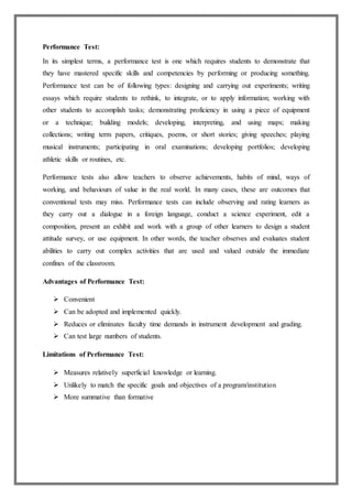 Tools and Techniques for Assessment | DOCX