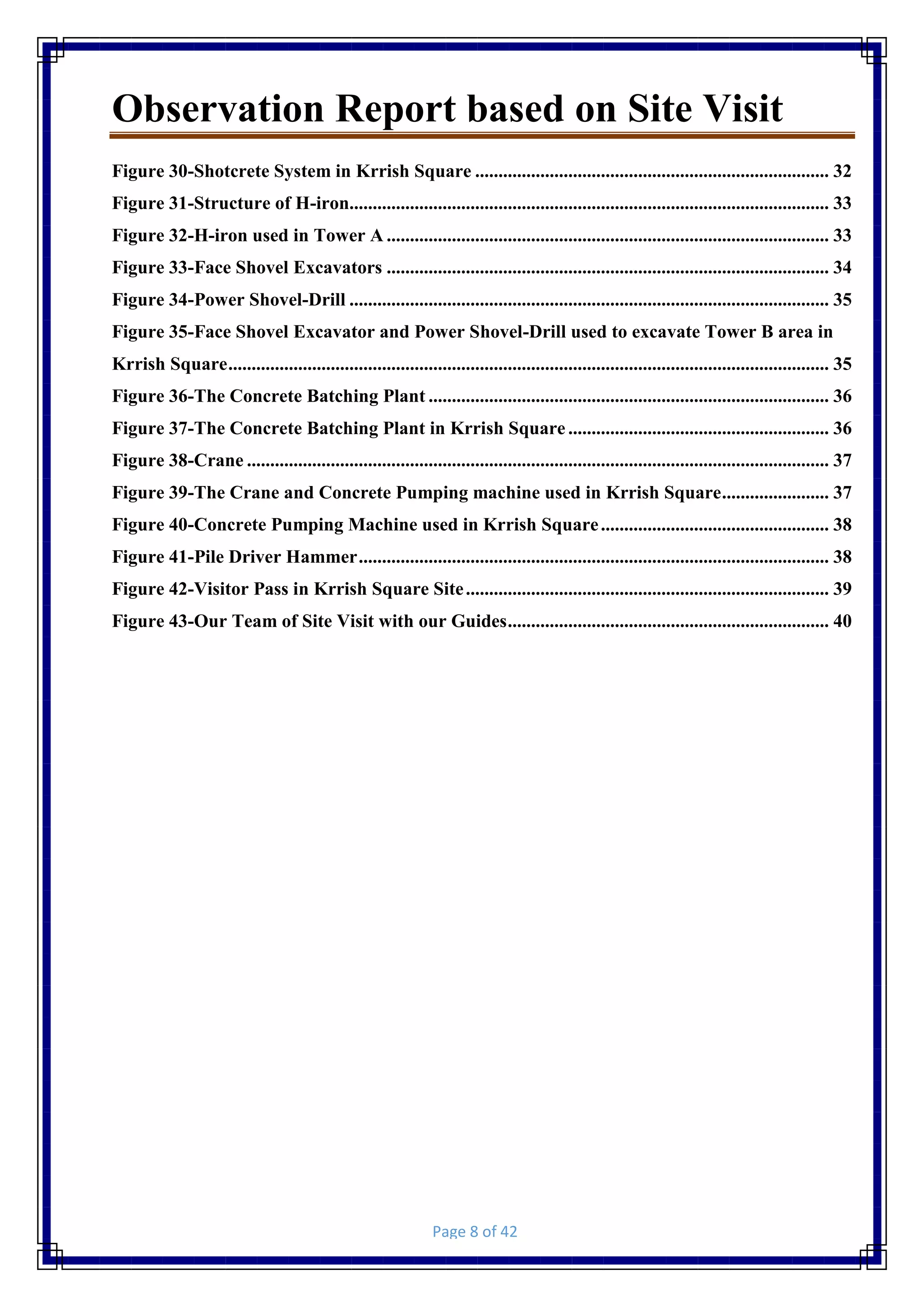 Observation site report | PDF