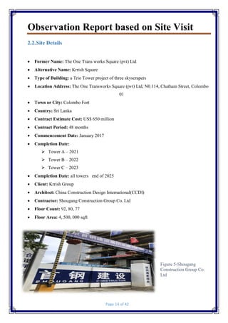 Observation site report | PDF