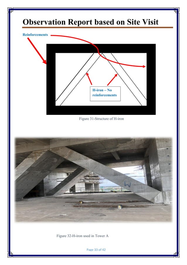 Observation site report | PDF | Civil Engineering Industry | Industries