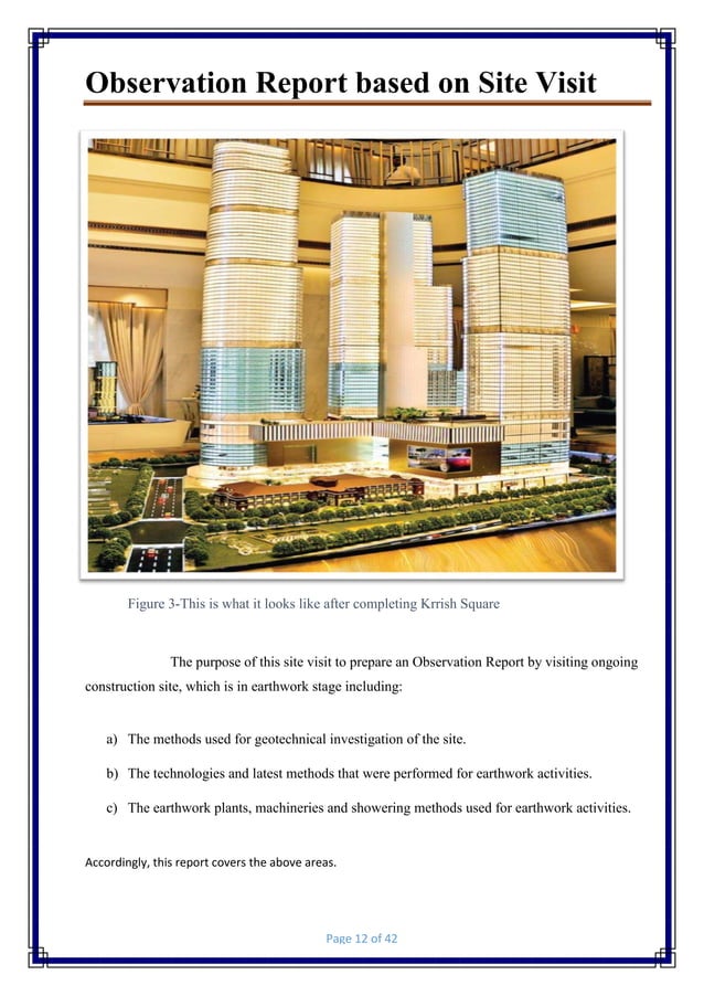 Observation site report | PDF