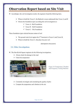 Observation site report | PDF