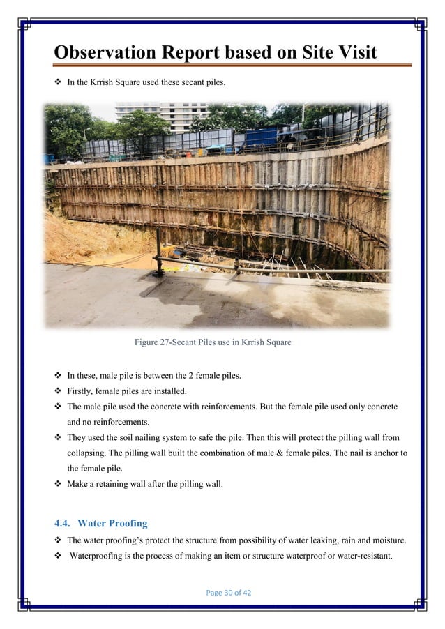 Observation site report | PDF