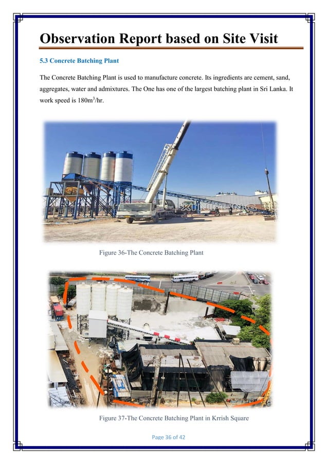 Observation site report | PDF