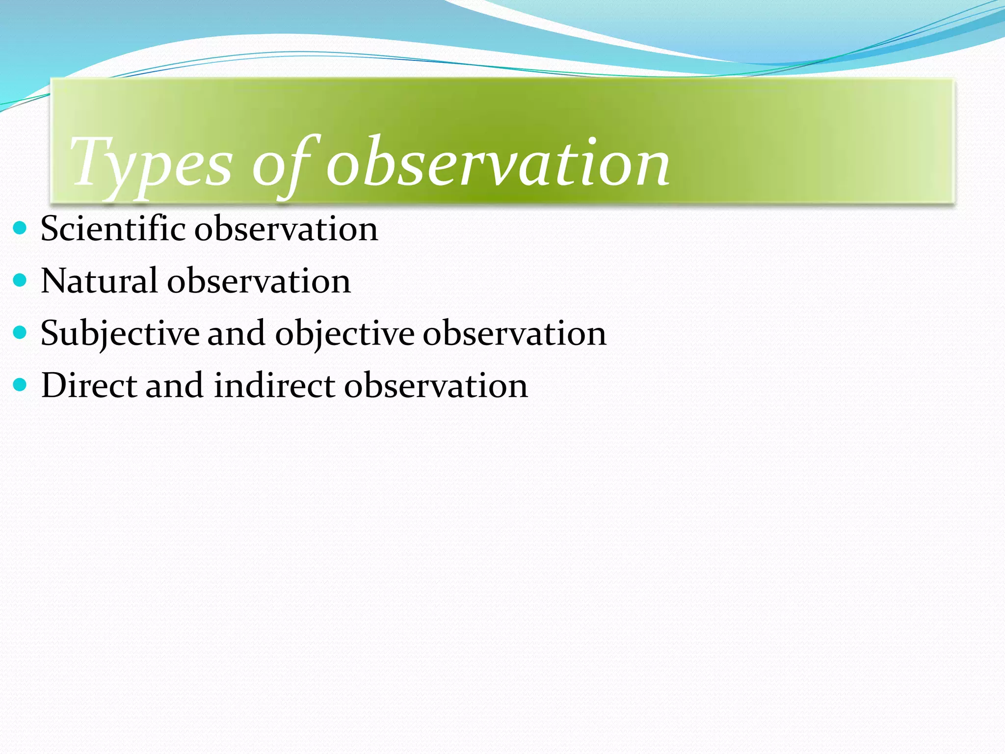 Observation skills | PPTX