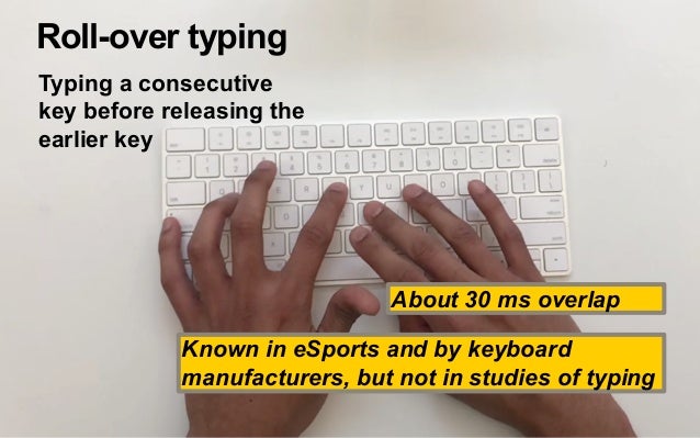 Observations on typing from 136 million keystrokes - Presentation by