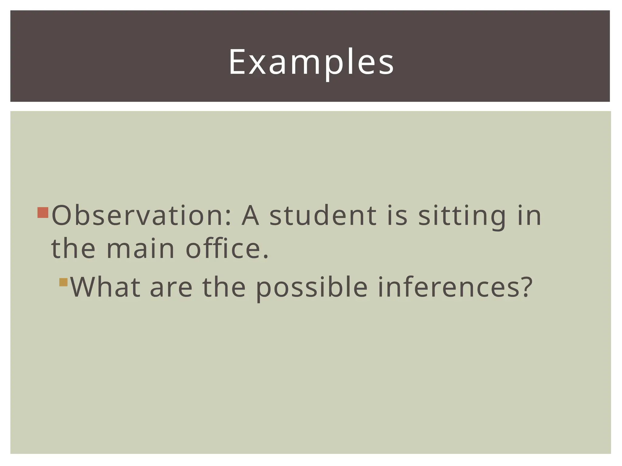 Observations vs Inference ppt grade seven | PPTX