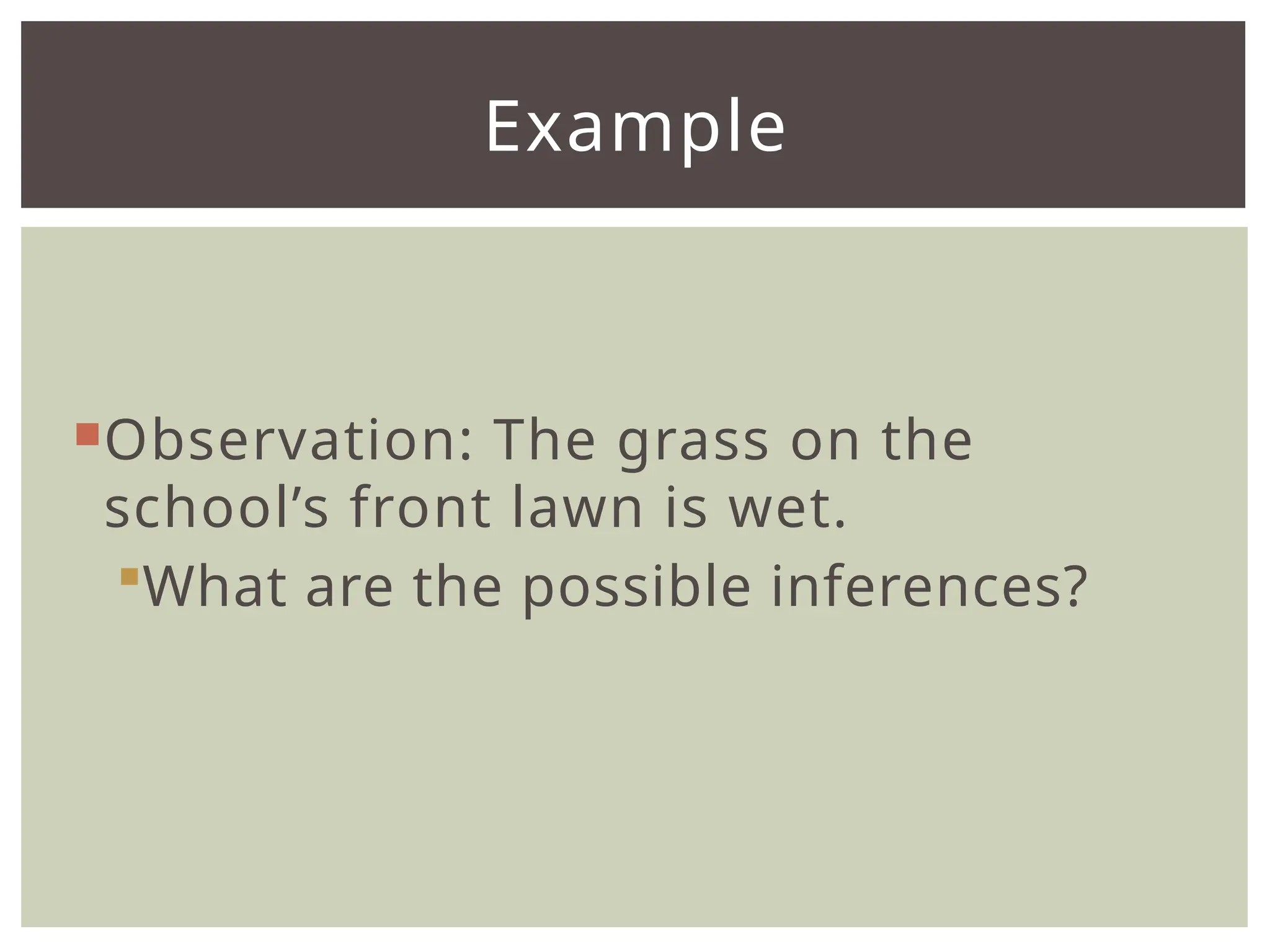 Observations vs Inference ppt grade seven | PPTX