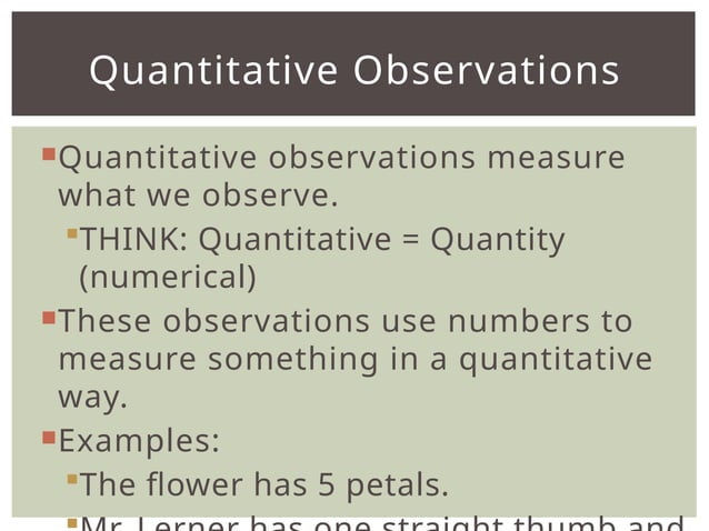 Observations vs Inference ppt grade seven | PPTX
