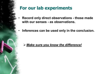 Observations vs inferences | PPTX